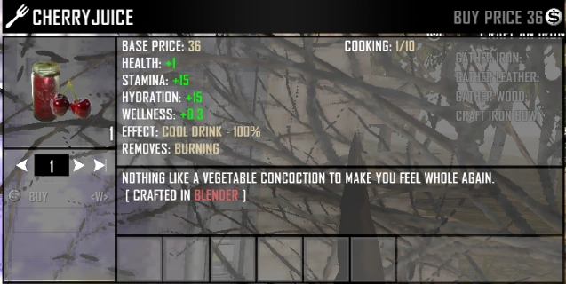 Cherry Juice | Ravenhearst.7d2d Wiki | Fandom