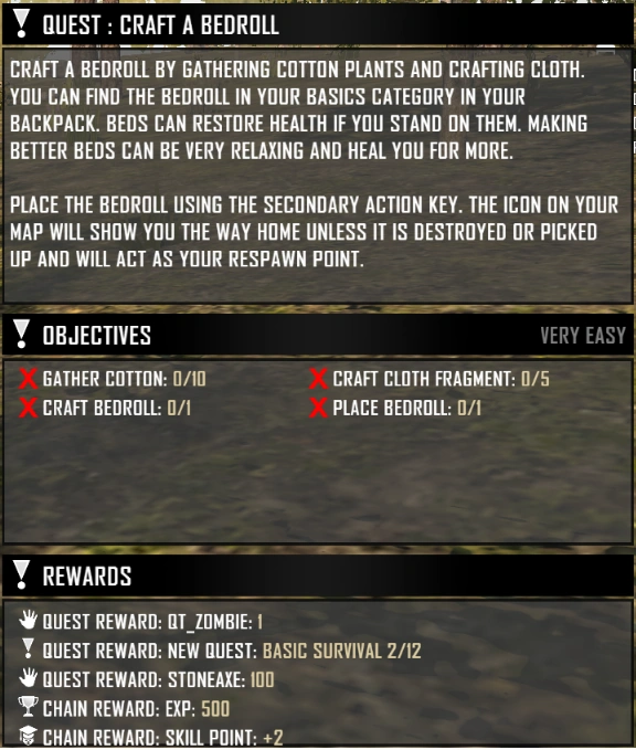 Basic Survival Quest Chain | Ravenhearst.7d2d Wiki | Fandom