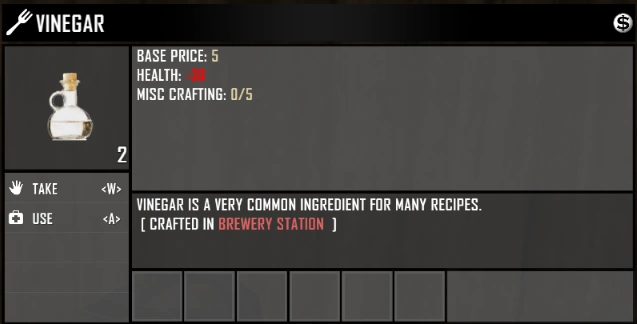 Vinegar | Ravenhearst.7d2d Wiki | Fandom