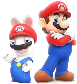 how to draw rabbid mario