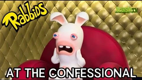 Rabbids at the Confessional | Raving Rabbids Wiki | Fandom