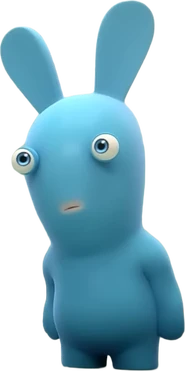 Rabbid Test N°98005-c: The Blue Rabbid | Raving Rabbids Wiki | Fandom