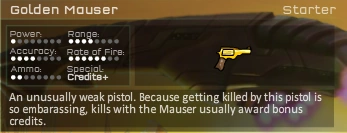 Golden Mauser | Raze Wiki | Fandom