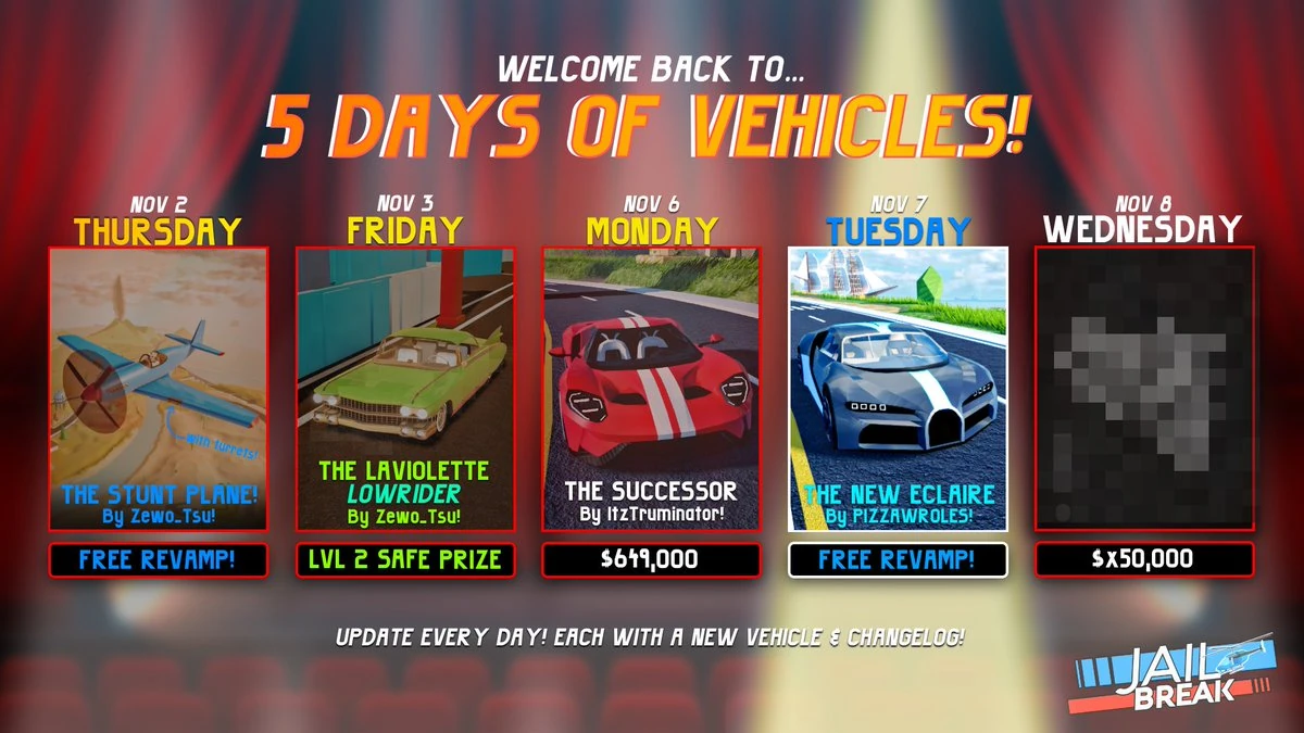 Update Log | Jailbreak Wiki | Fandom