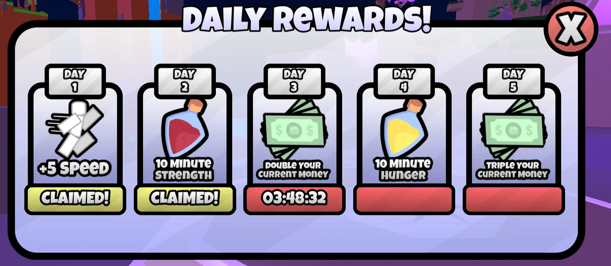 Daily rewards | Roblox ROCKS! Wiki | Fandom