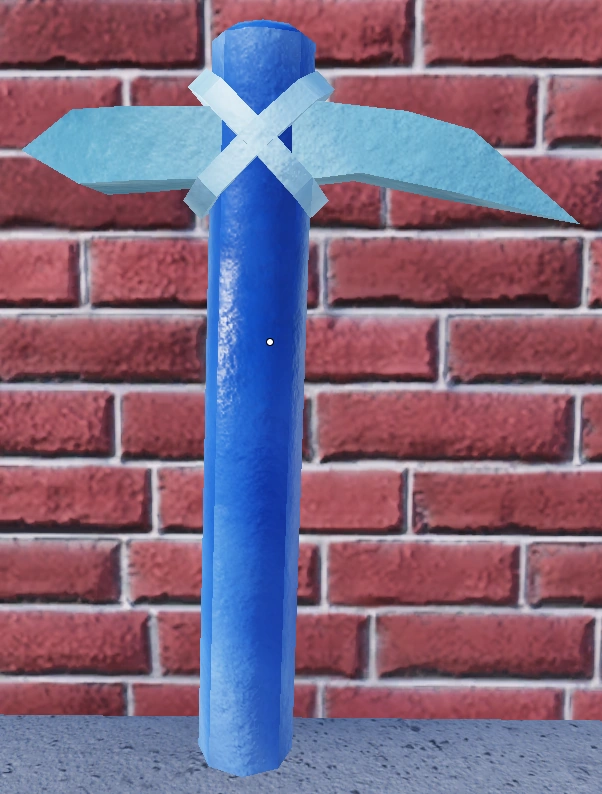 Frozen Pickaxe | Official ROBLOX Handyman Wiki | Fandom