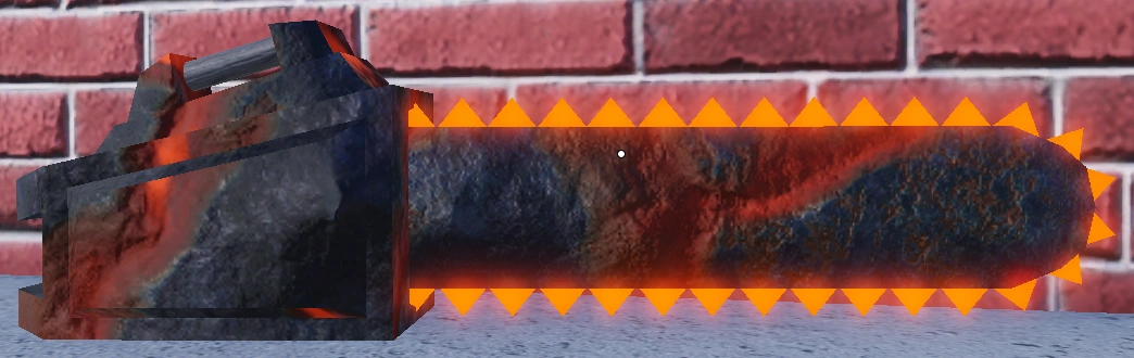 Molten Chainsaw | Official ROBLOX Handyman Wiki | Fandom