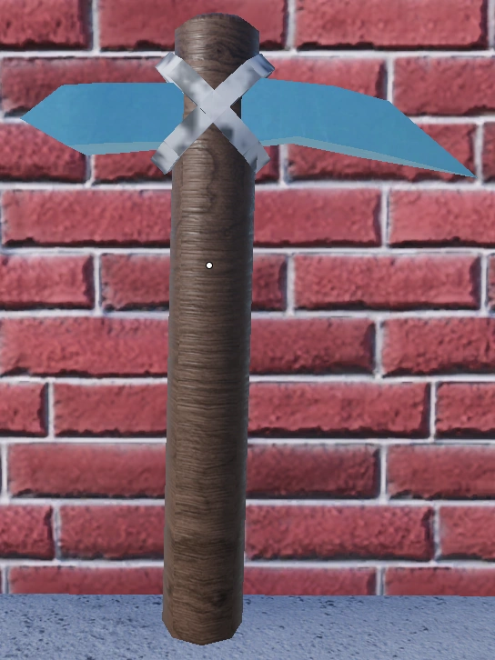 Silver Pickaxe | Official ROBLOX Handyman Wiki | Fandom