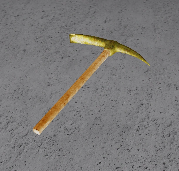 Classic Golden Pickaxe | Official ROBLOX Handyman Wiki | Fandom