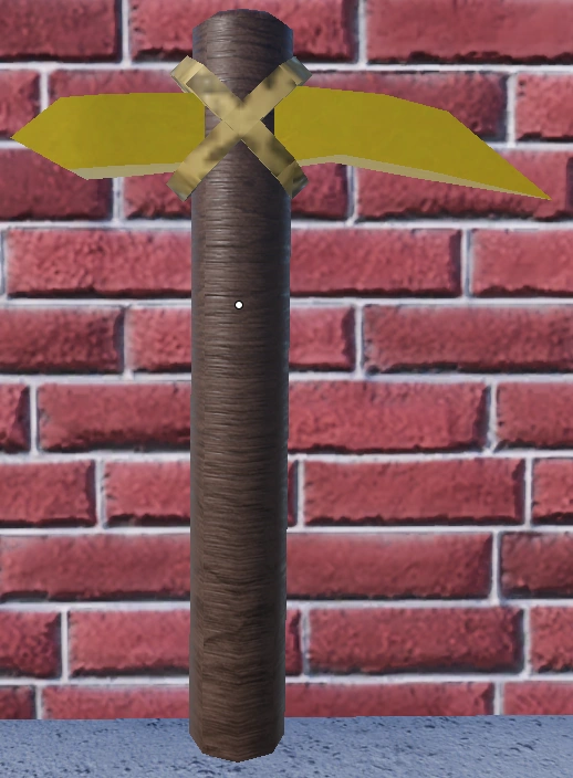 Golden Pickaxe | Official ROBLOX Handyman Wiki | Fandom