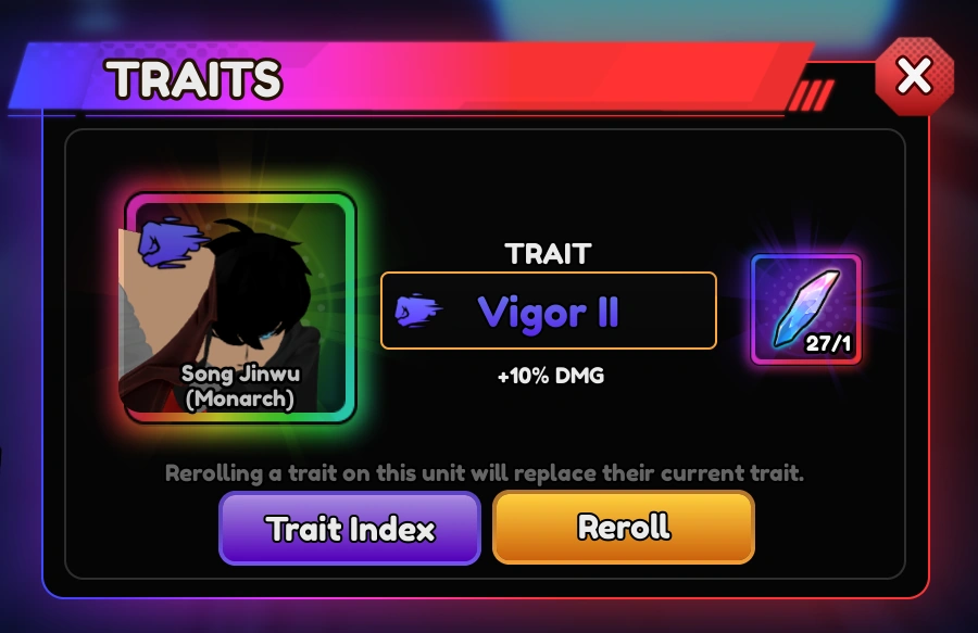 Traits | Anime Vanguards Wiki | Fandom