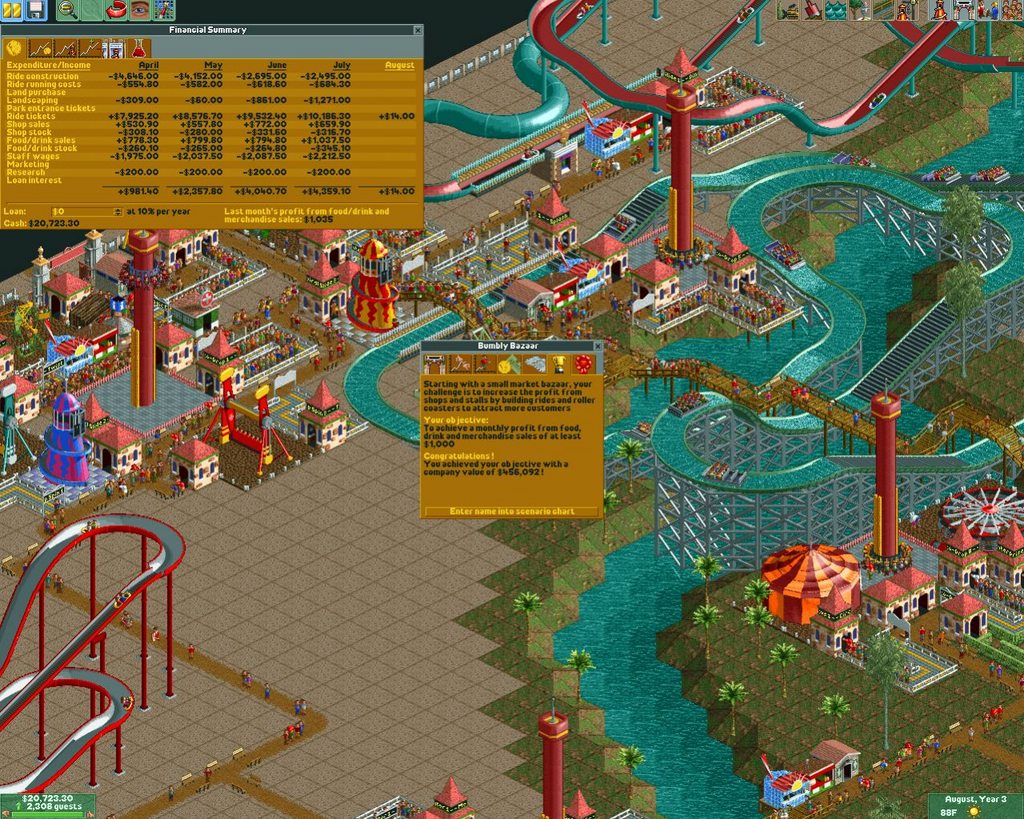 Bumbly Bazaar/Scenario Guide | RollerCoaster Tycoon | Fandom