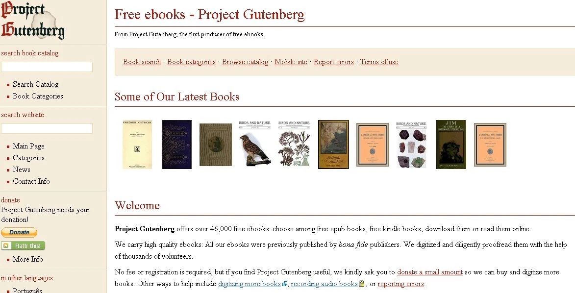 Free ebooks - Project Gutenberg | Re-evolution Wiki | Fandom