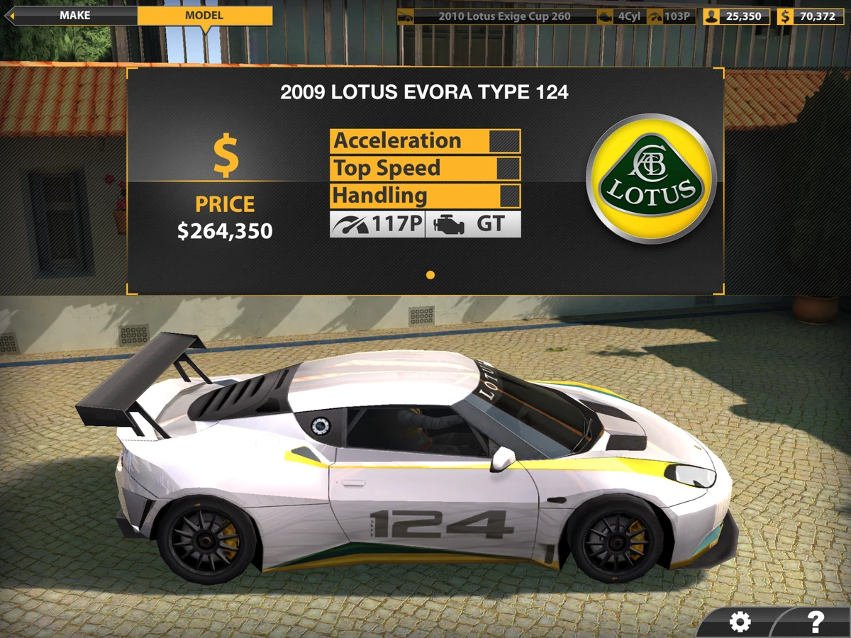 Lotus Evora Type 124 | Real Racing Classics Wiki | Fandom