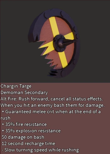 Chargin' Targe | Tetragon Fortress Wiki | Fandom