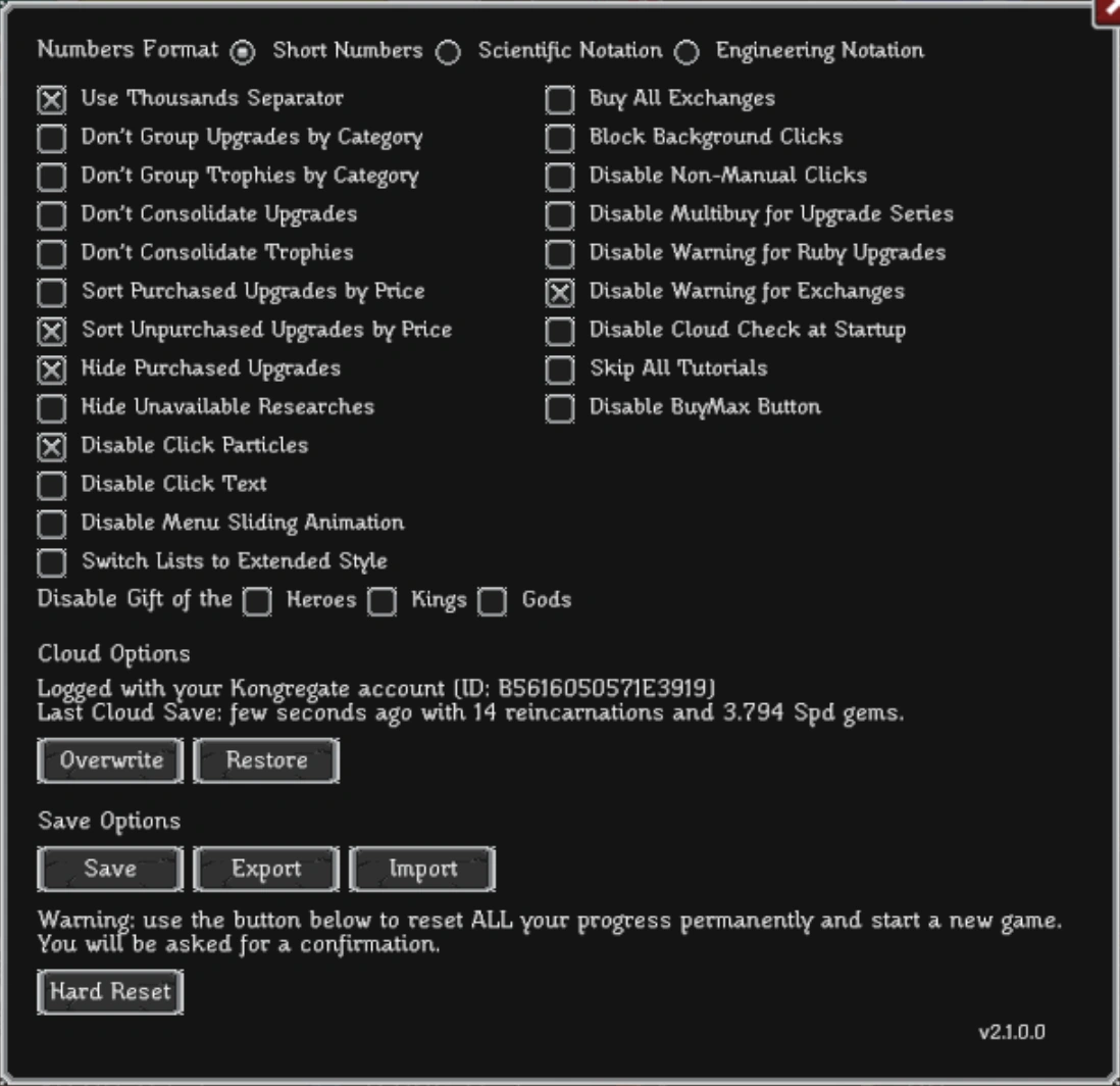 Options | Realm Grinder Wikia | Fandom