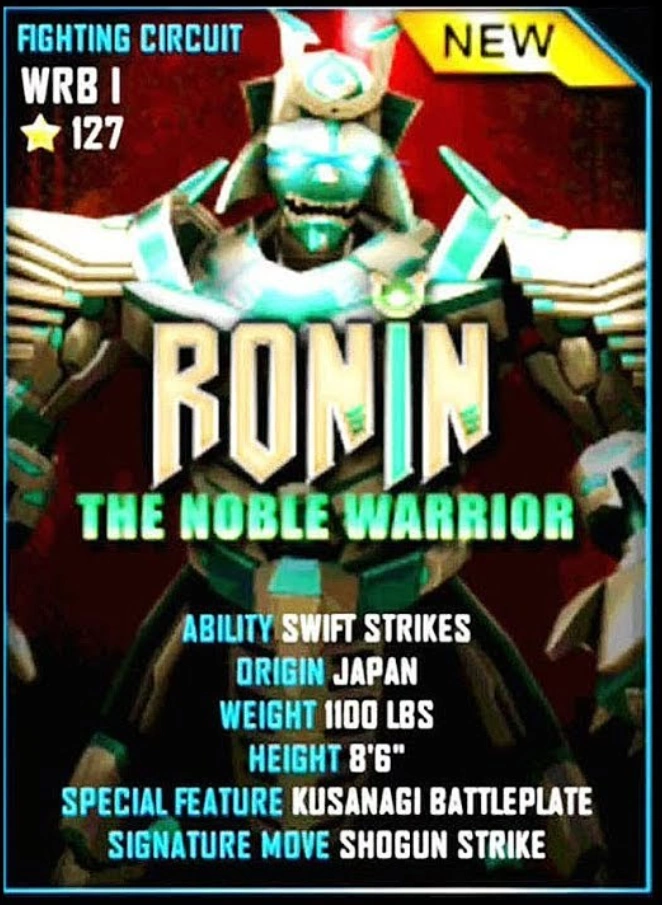 Ronin | Real Steel Wiki | Fandom