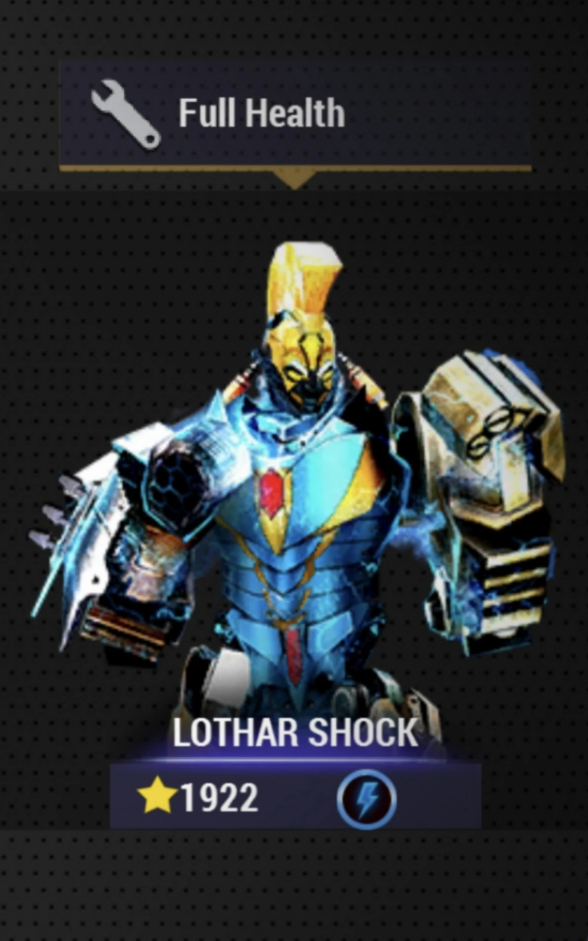 Lothar Shock | Real Steel Wiki | Fandom