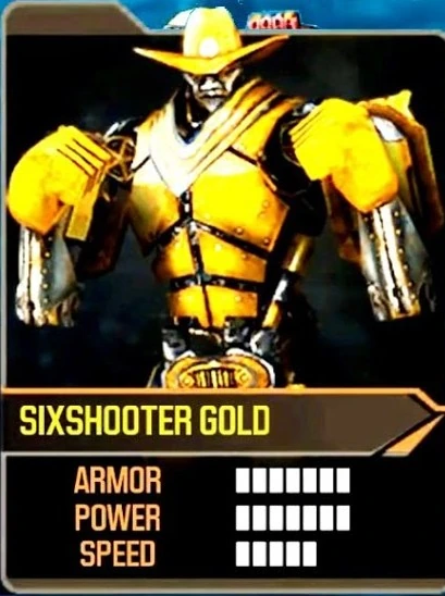 Golden Six Shooter | Real Steel Wiki | Fandom