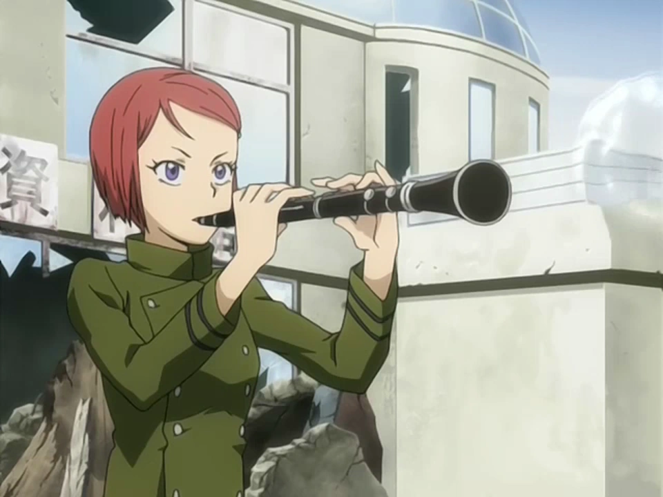 Anime Girl Playing Clarinet