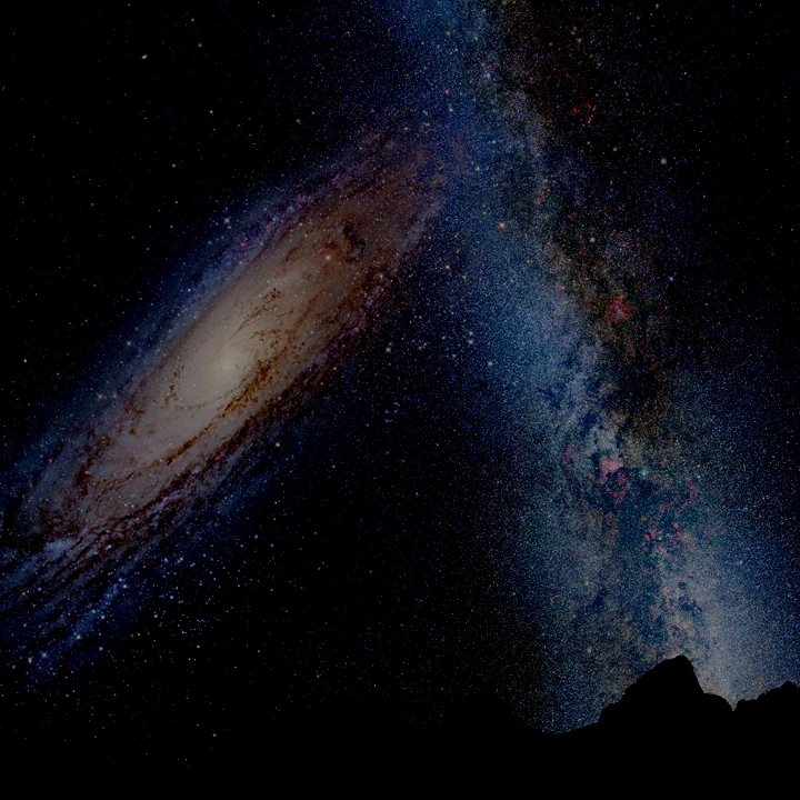 The Milky Way Galaxy Collision With Andromeda