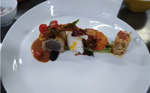 Tuna Ambulthiyal Rotti with Corn Rice, Karan Koku Curry and Jackfruit ...