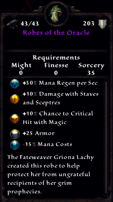 Robes of the Oracle | Amalur Wiki | Fandom