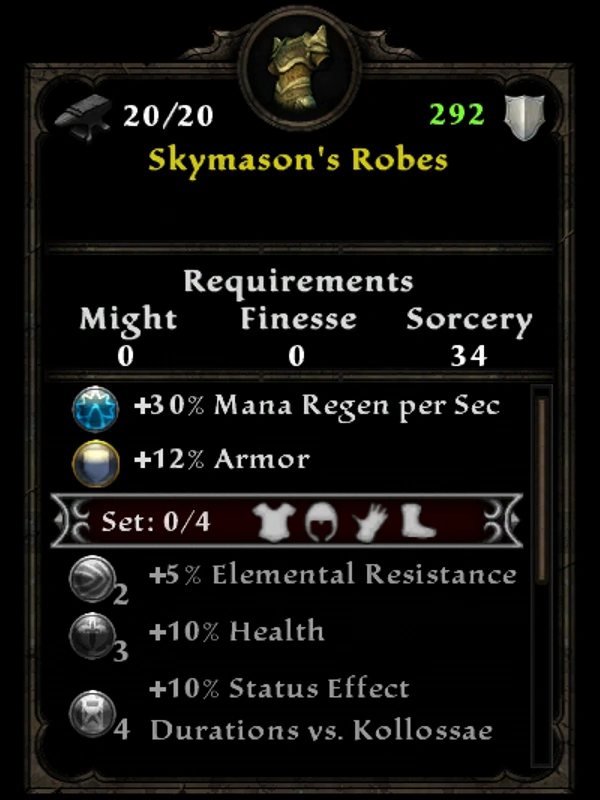 Skymason's Robes | Amalur Wiki | Fandom