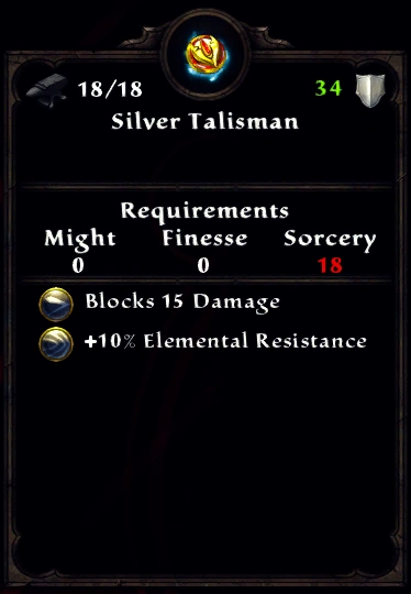 Silver Talisman | Amalur Wiki | Fandom