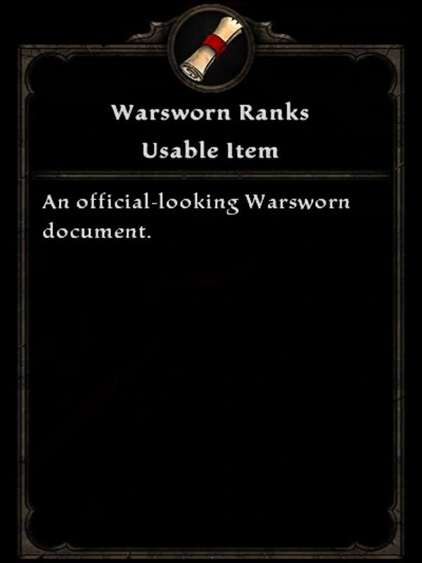 Warsworn Ranks | Amalur Wiki | Fandom