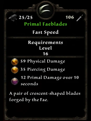 Primal Faeblades | Amalur Wiki | Fandom
