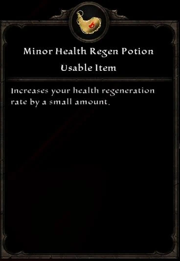 Minor Health Regen Potion | Amalur Wiki | Fandom