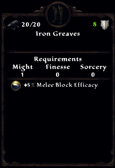 Iron Greaves | Amalur Wiki | Fandom
