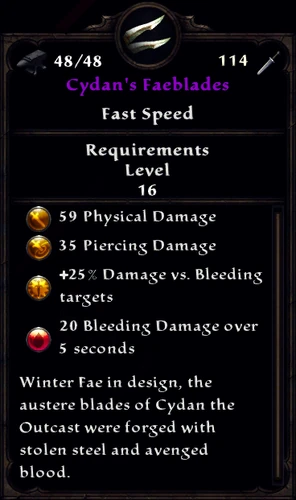 Cydan's Faeblades | Amalur Wiki | Fandom