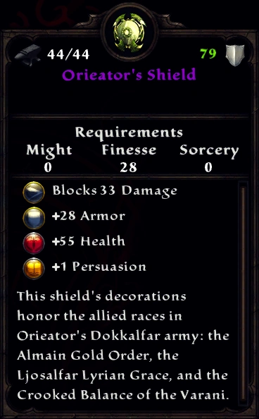 Orieator's Shield | Amalur Wiki | Fandom