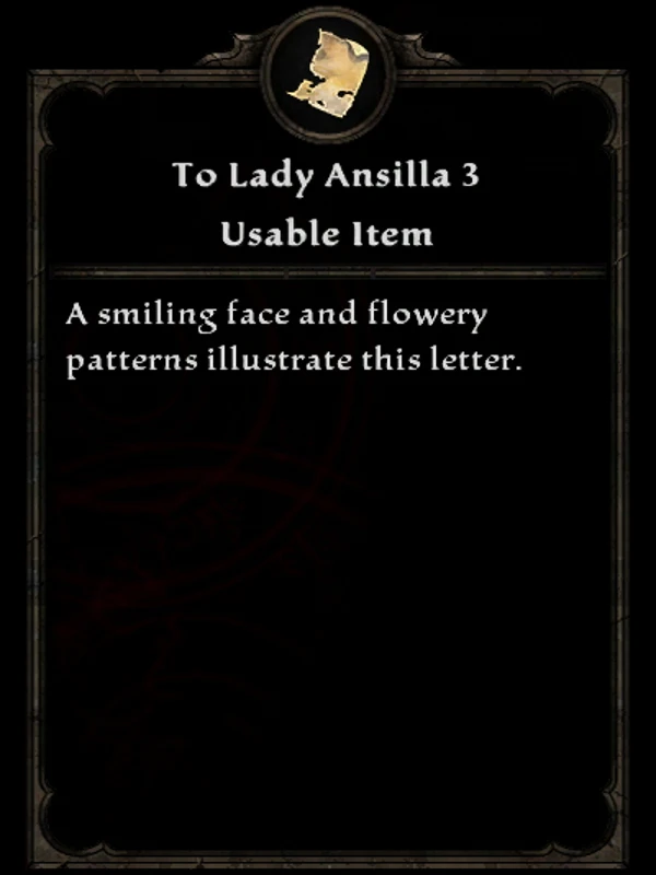 To Lady Ansilla 3 | Amalur Wiki | Fandom