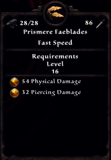 Prismere Faeblades | Amalur Wiki | Fandom
