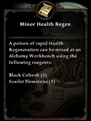 Minor Health Regen Potion | Amalur Wiki | Fandom