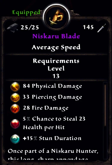 Niskaru Blade | Amalur Wiki | Fandom
