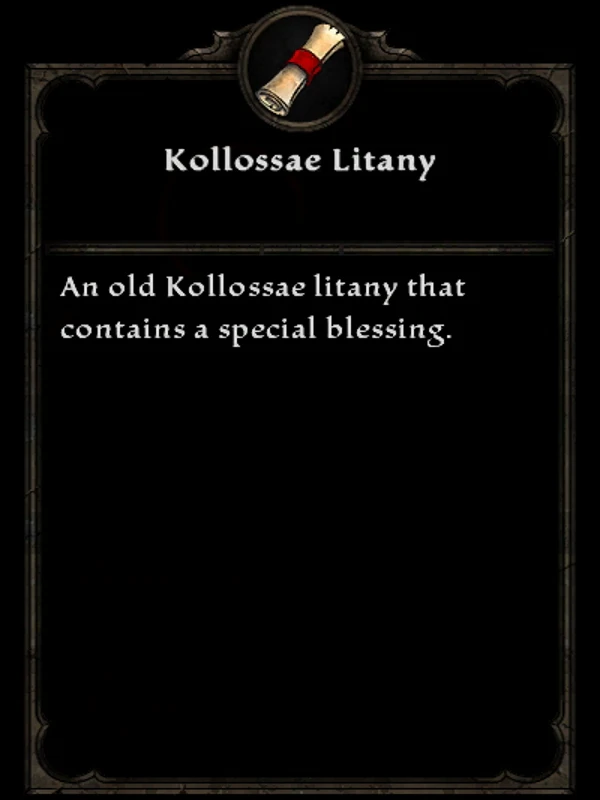 Kollossae Litany | Amalur Wiki | Fandom