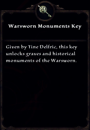 Warsworn Monuments Key | Amalur Wiki | Fandom