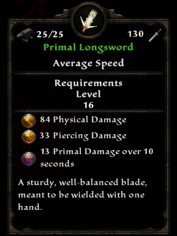 Primal Longsword | Amalur Wiki | Fandom