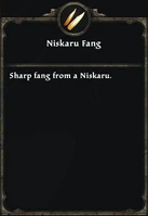 Niskaru Fangs | Amalur Wiki | Fandom
