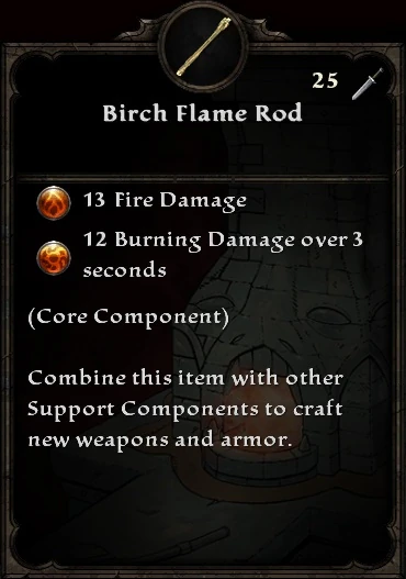Birch Flame Rod | Amalur Wiki | Fandom