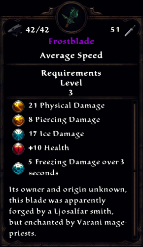 Frostblade | Amalur Wiki | Fandom