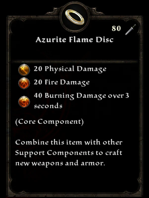 Azurite Flame Disc | Amalur Wiki | Fandom