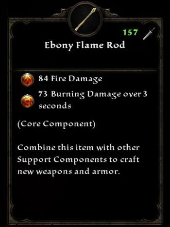 Ebony Flame Rod | Amalur Wiki | Fandom