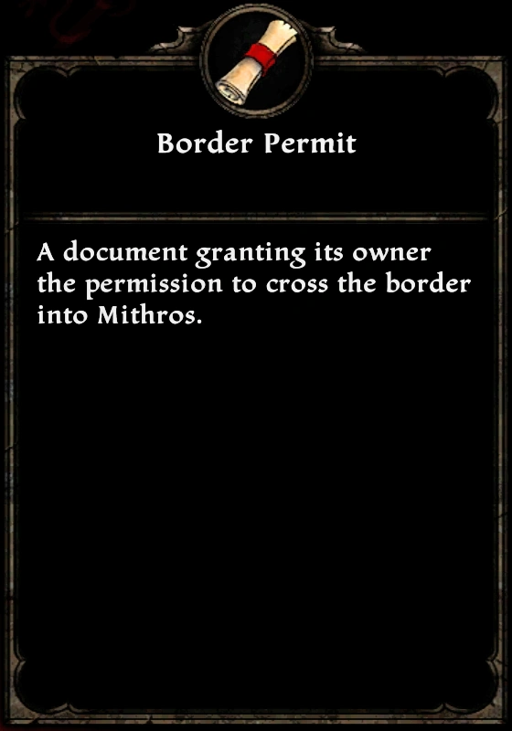 Border Permit | Amalur Wiki | Fandom