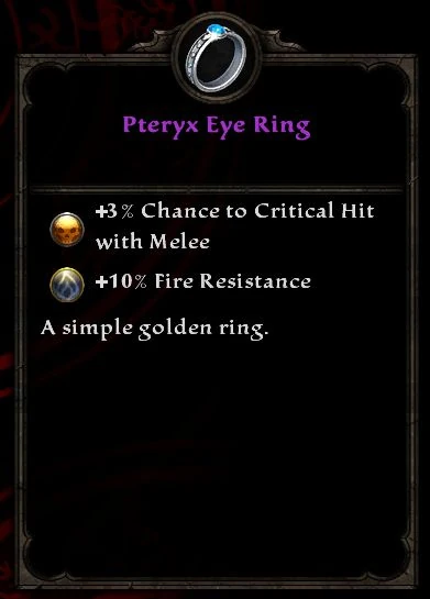 Pteryx Eye Ring | Amalur Wiki | Fandom