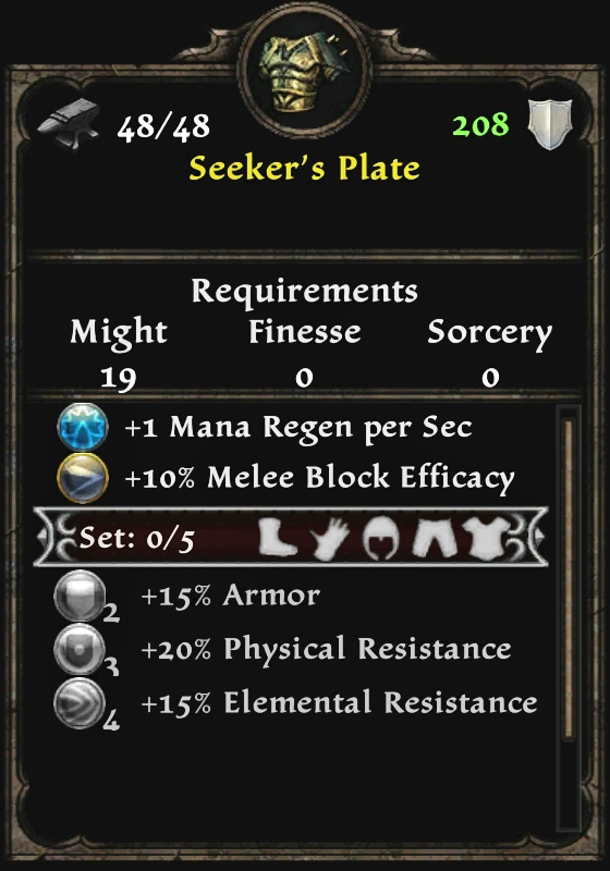 Seeker's Plate | Amalur Wiki | Fandom
